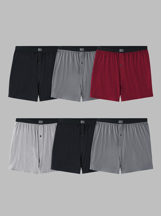Men’s Knit Boxers, Assorted 6 Pack – MiB Sourcing